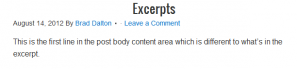 Using Excerpts & Post Summary Teasers in WordPress