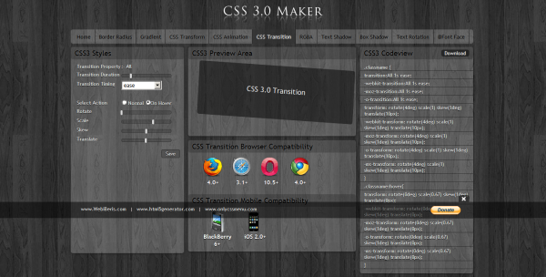 CSS 3 Online Generators