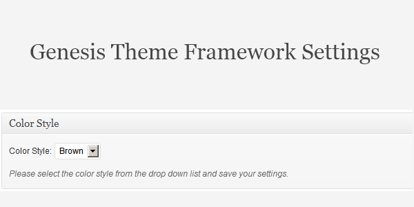Genesis Theme Framework Settings Guide