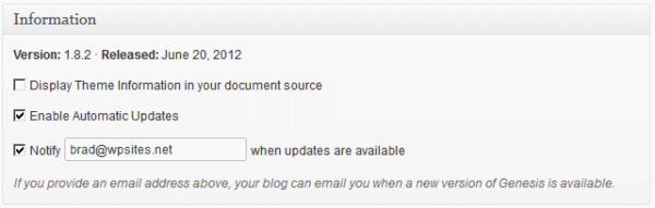 Genesis Theme Framework Settings Guide