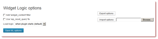 Display Widgets Using Conditional Tags