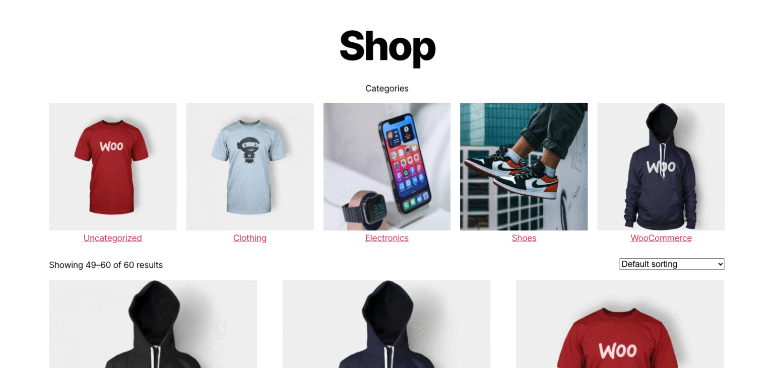 Show Product Category Thumbnails With Links In WooCommerce