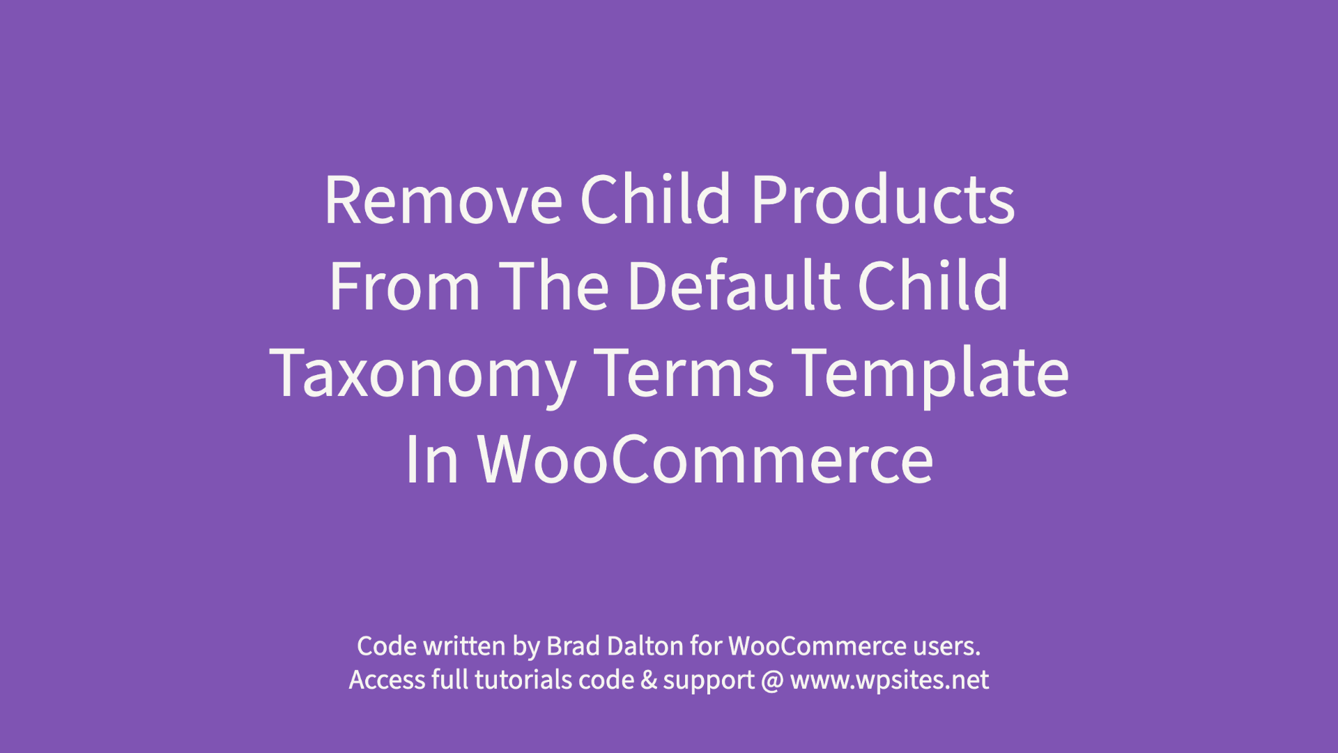 Remove Child Products From The Default Child Taxonomy Terms Template In ...