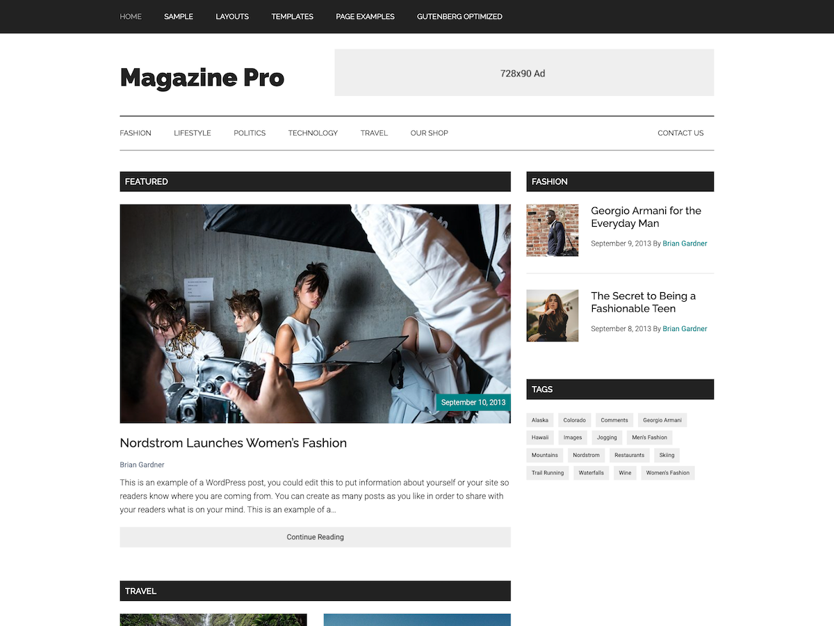 Full Width Responsive Header Image Always In Magazine Pro