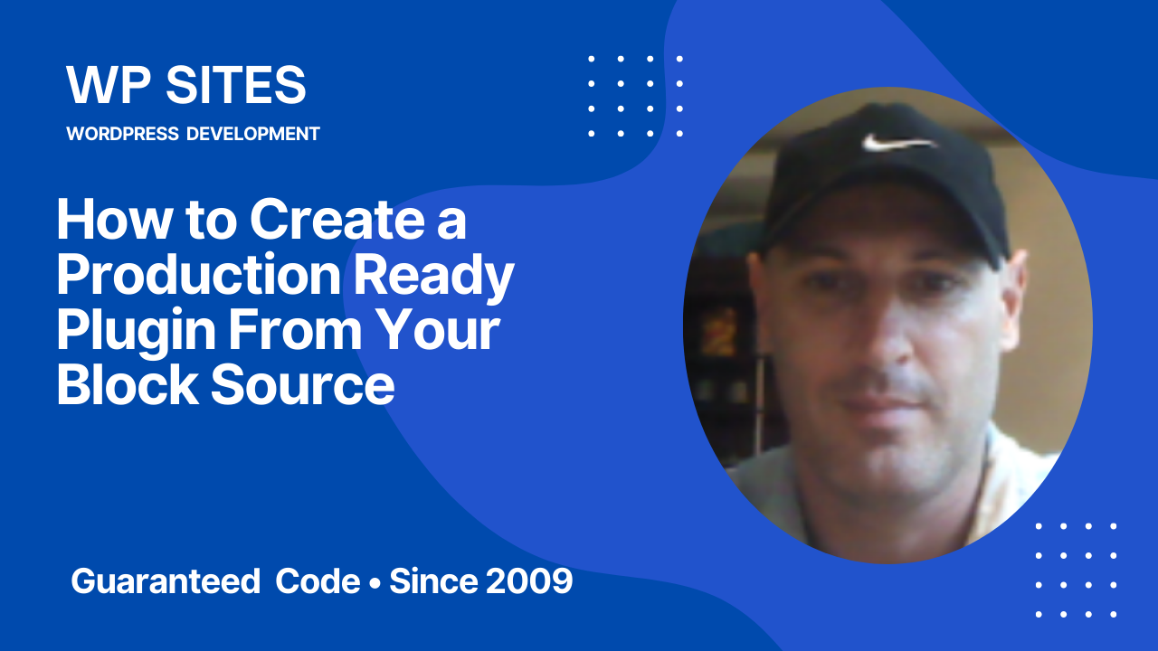 How to Create a Production Ready Plugin From Your Block Build
